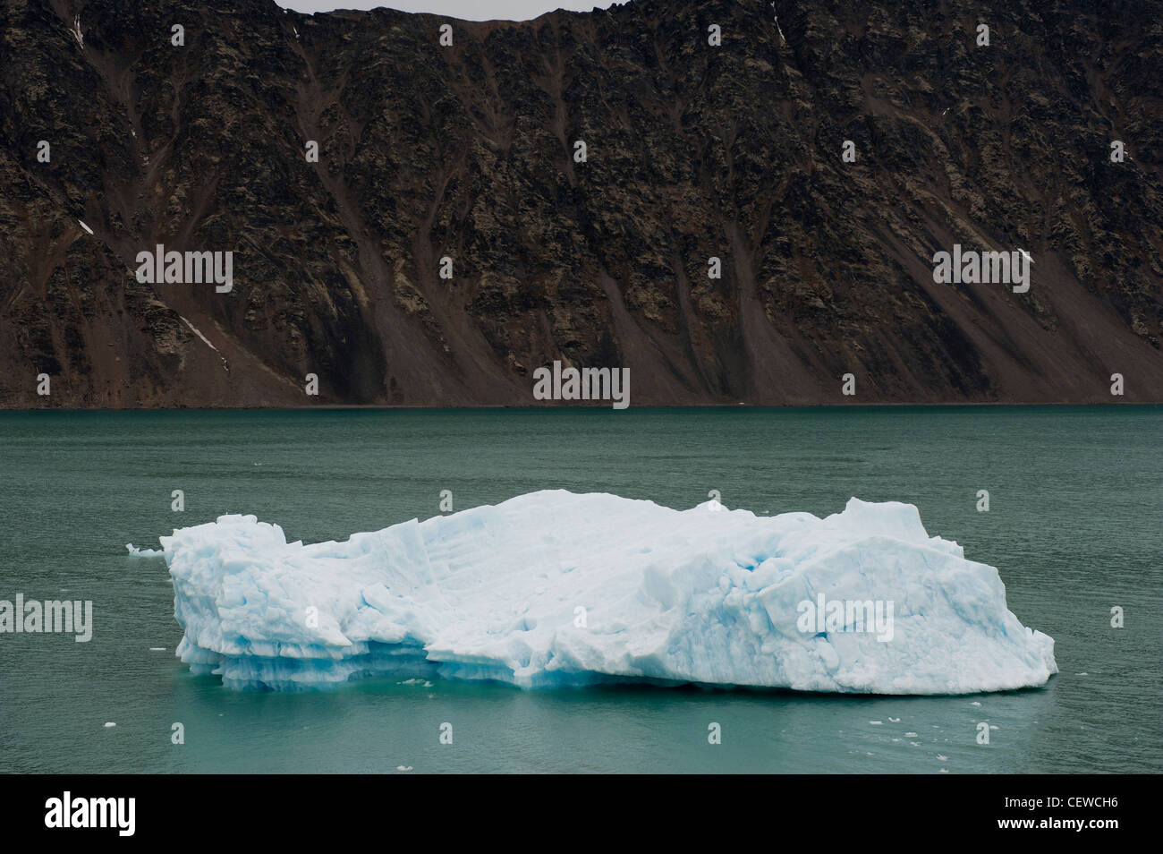 A photograph of a large iceberg at Lilliehook Fjord, Spitzbergen Stock ...
