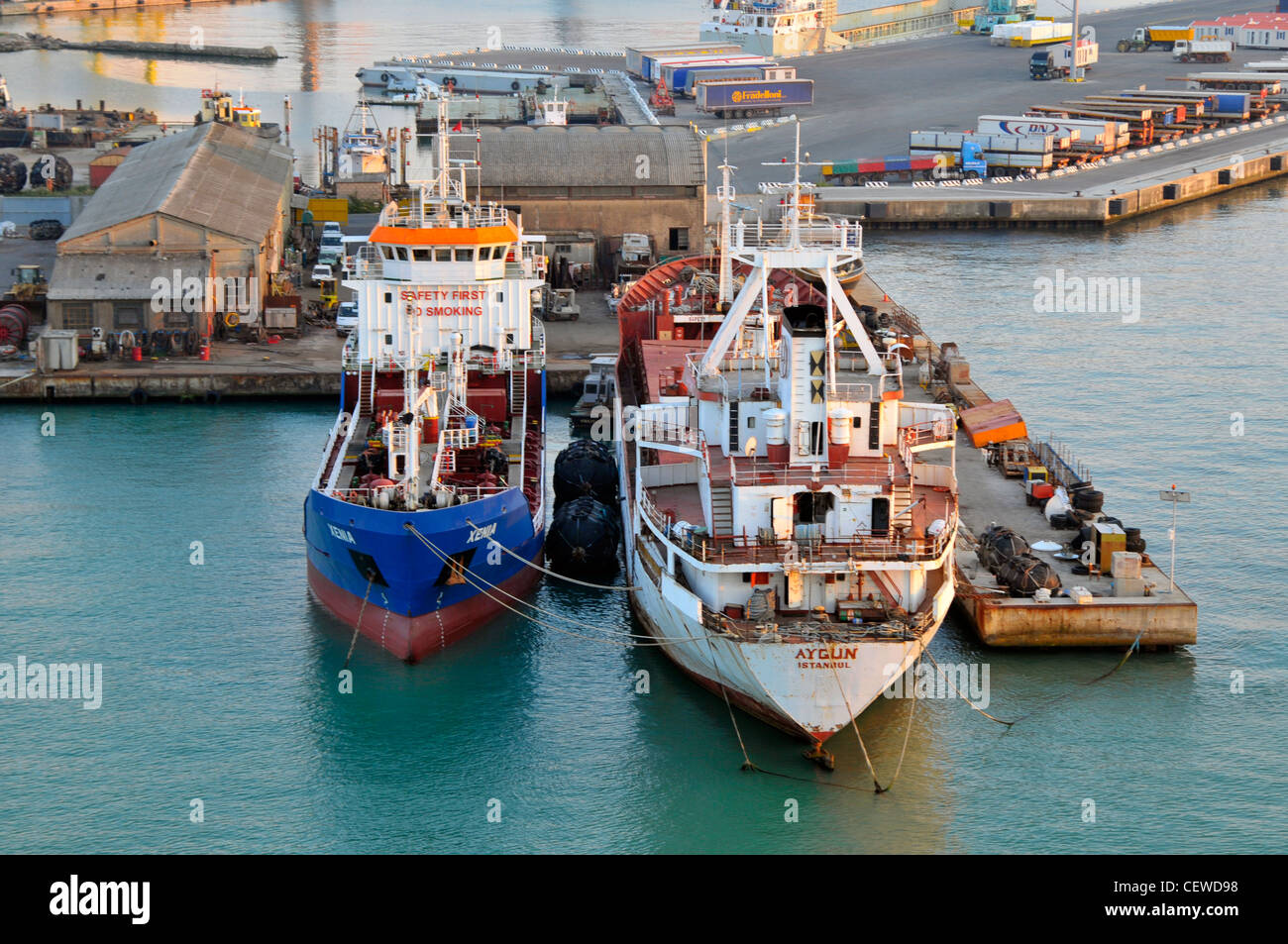 Livorno Italy Europe Port Shipping Transportation Goods Stock Photo - Alamy