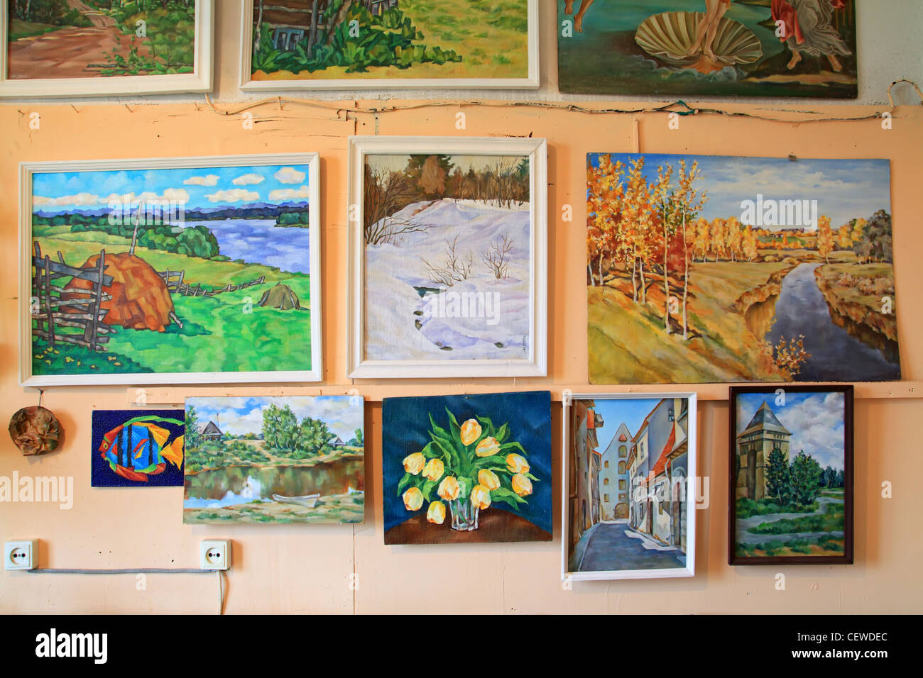artist studio in old building Stock Photo - Alamy