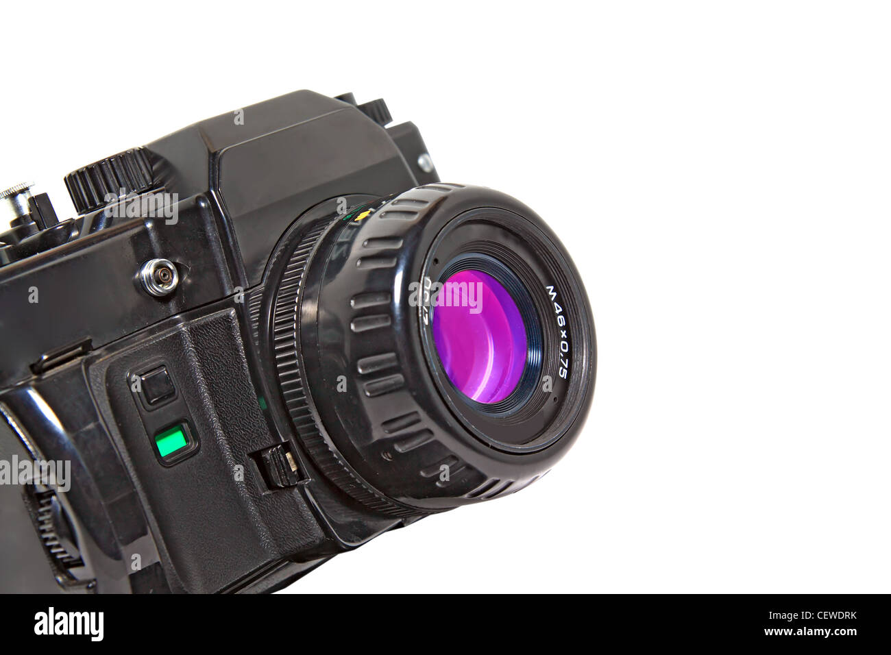 aging camera on white background Stock Photo - Alamy