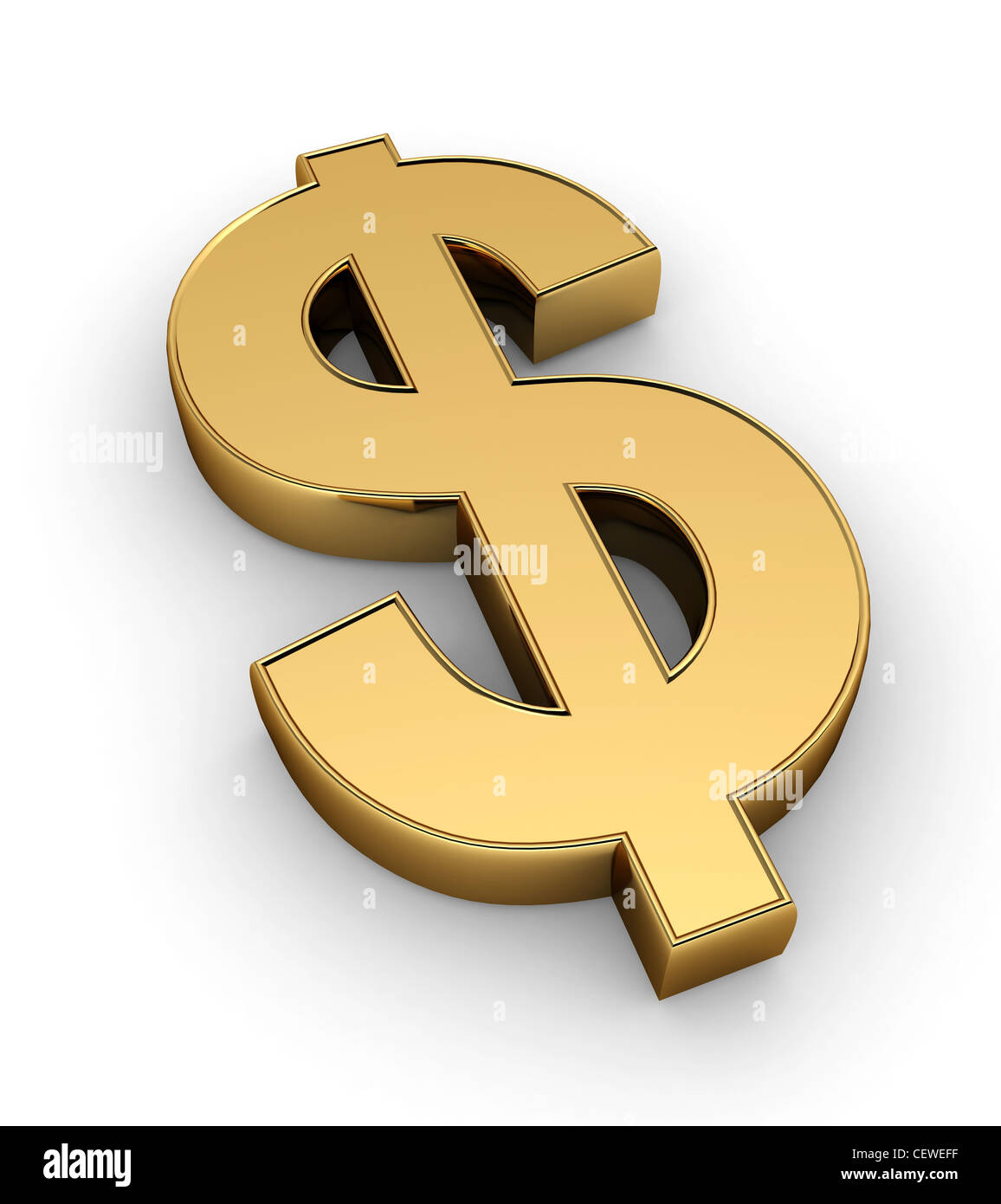 3D Illustration of a Dollar Sign Stock Photo - Alamy