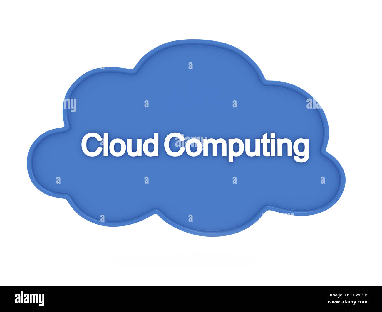 3D Illustration Representing Cloud Computing Stock Photo - Alamy