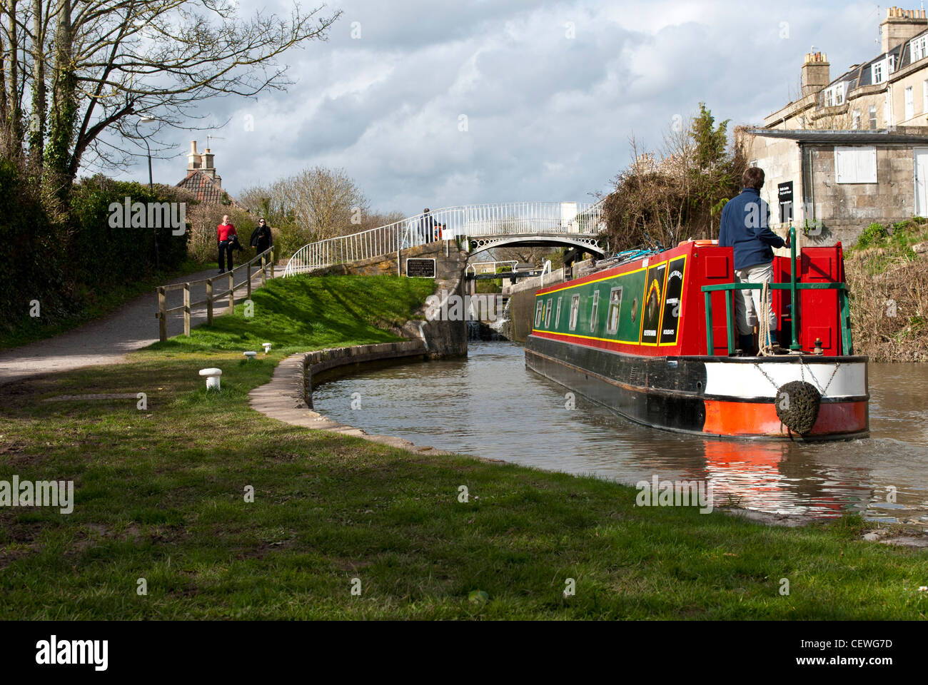 Kennet And Avon Canal Bath Locks Stock Photos & Kennet And Avon Canal ...