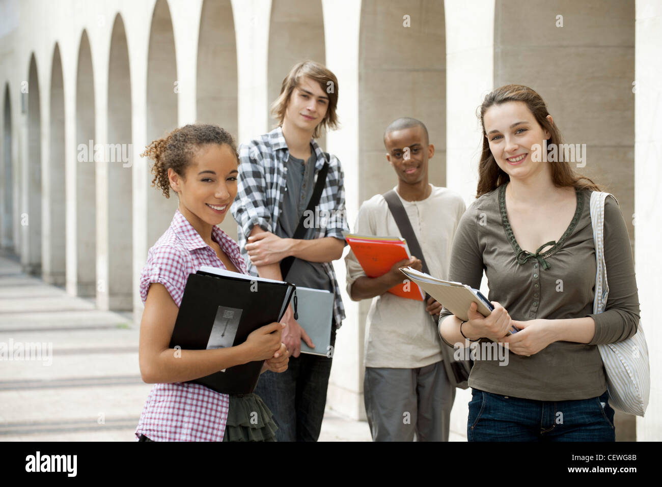 University students on campus Stock Photo - Alamy