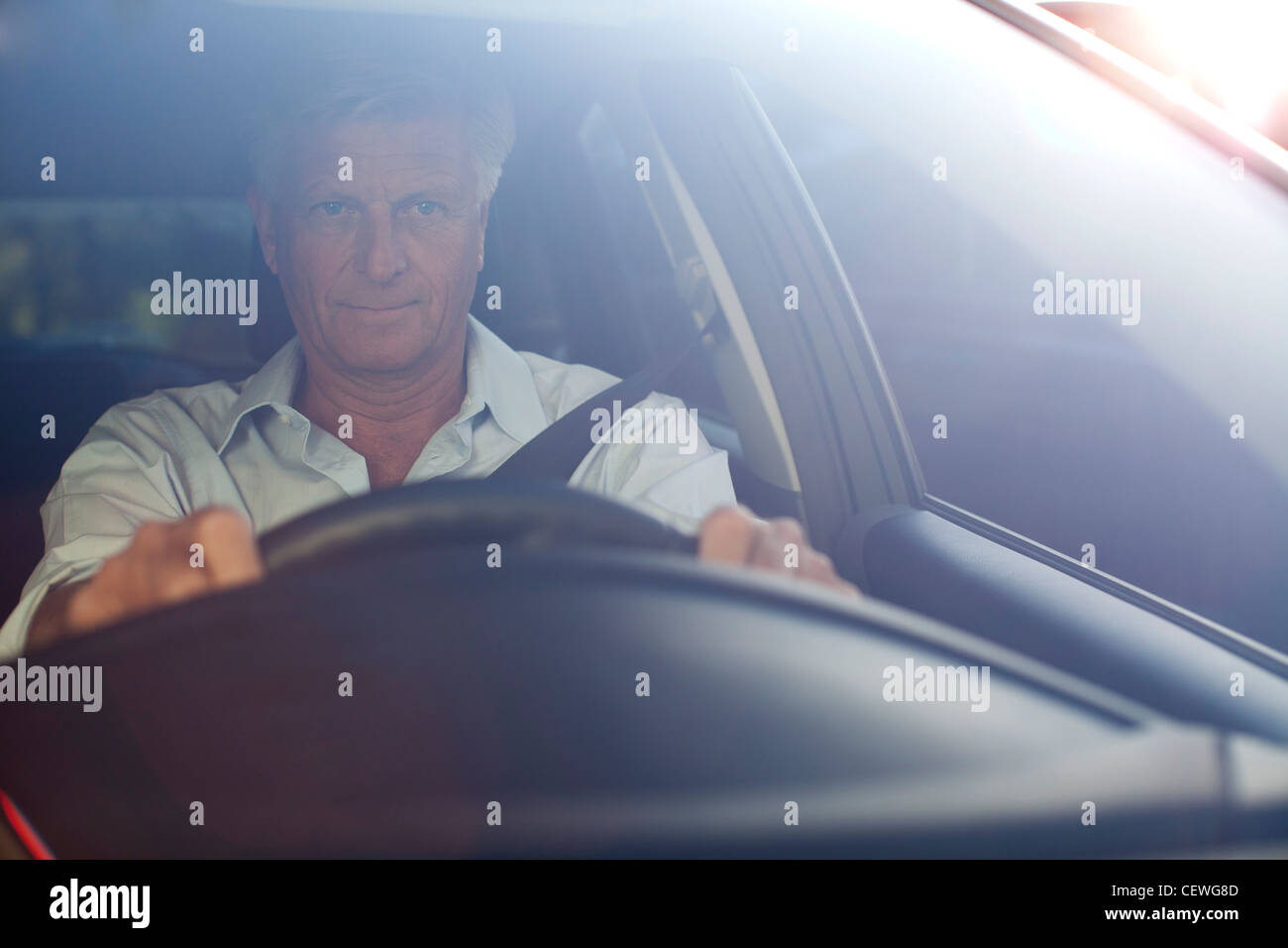 Man driving car, portrait Stock Photo - Alamy