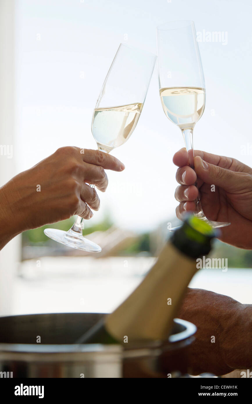 Couple toasting with champagne, cropped Stock Photo - Alamy Couple toasting with champagne, cropped Stock Photo - Alamy