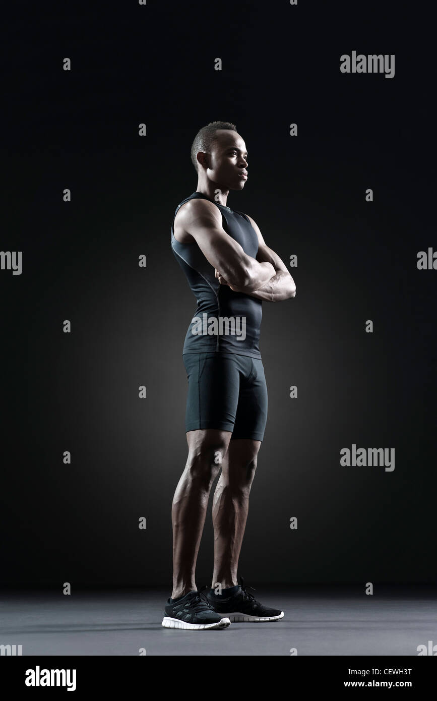 Male athlete, portrait Stock Photo - Alamy