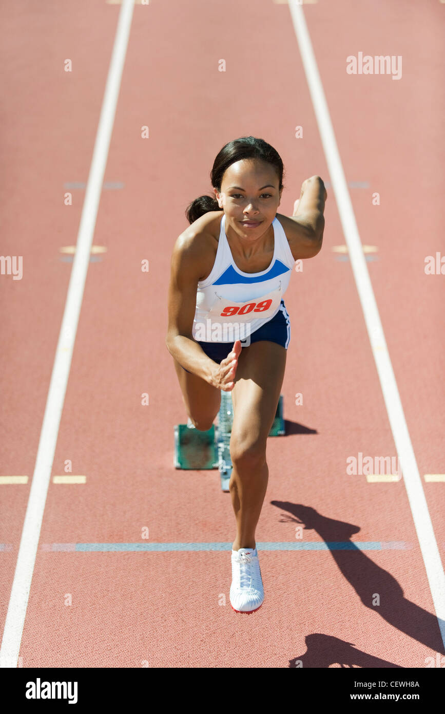 Woman starts racing hi-res stock photography and images - Alamy