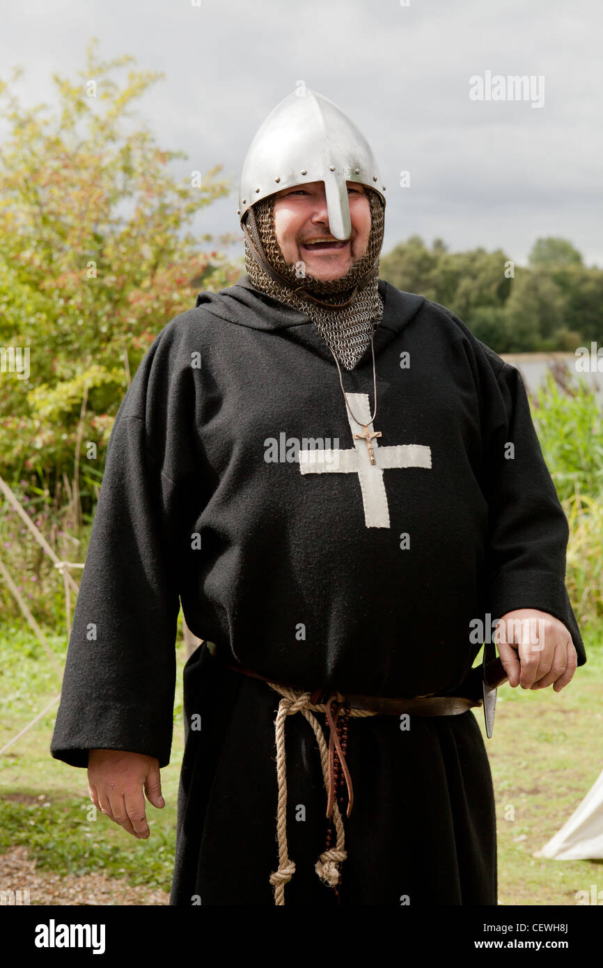 Man dressed as a medieval knight, England Stock Photo - Alamy