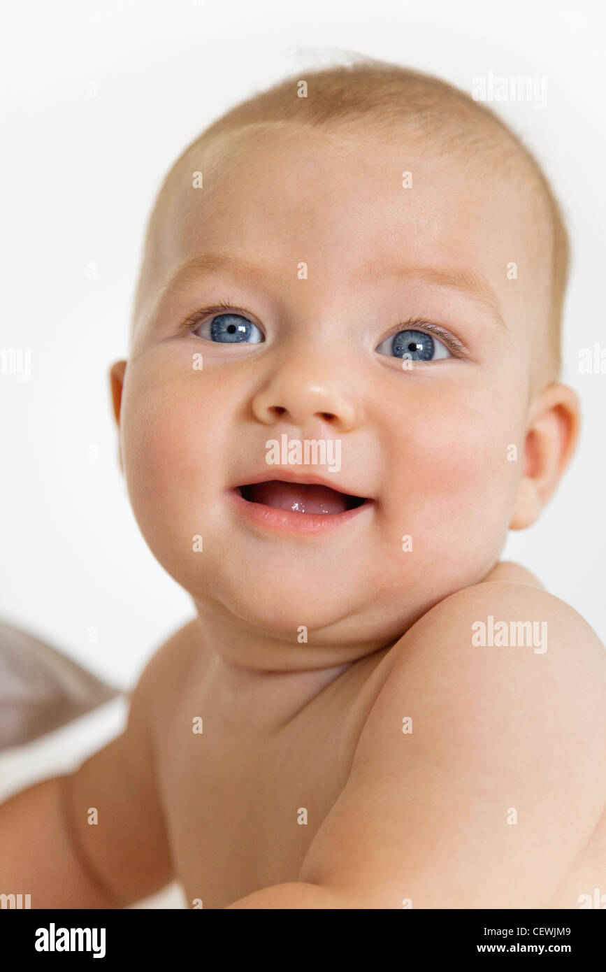 Baby smiling, portrait Stock Photo - Alamy