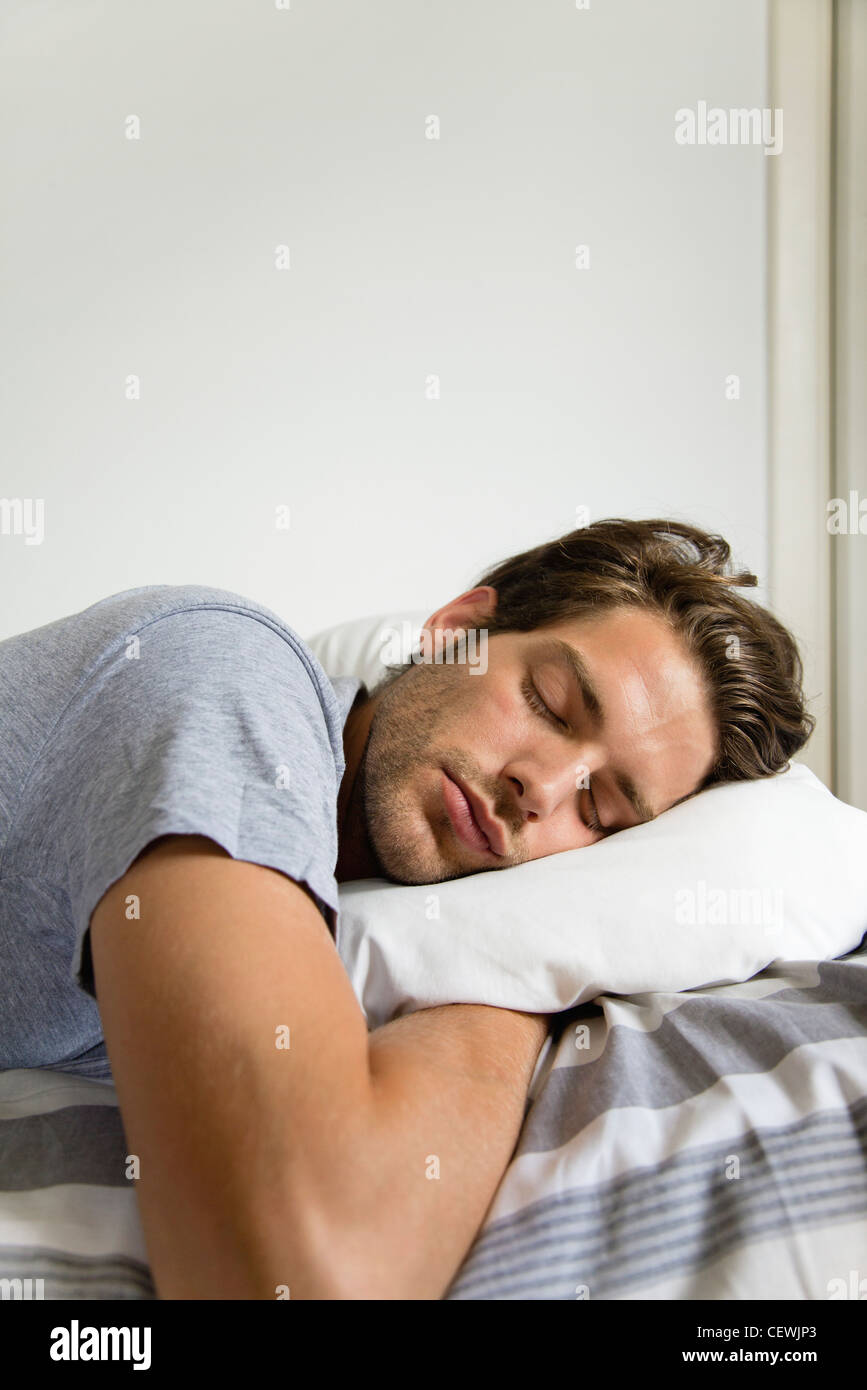 Man sleeping Stock Photo - Alamy