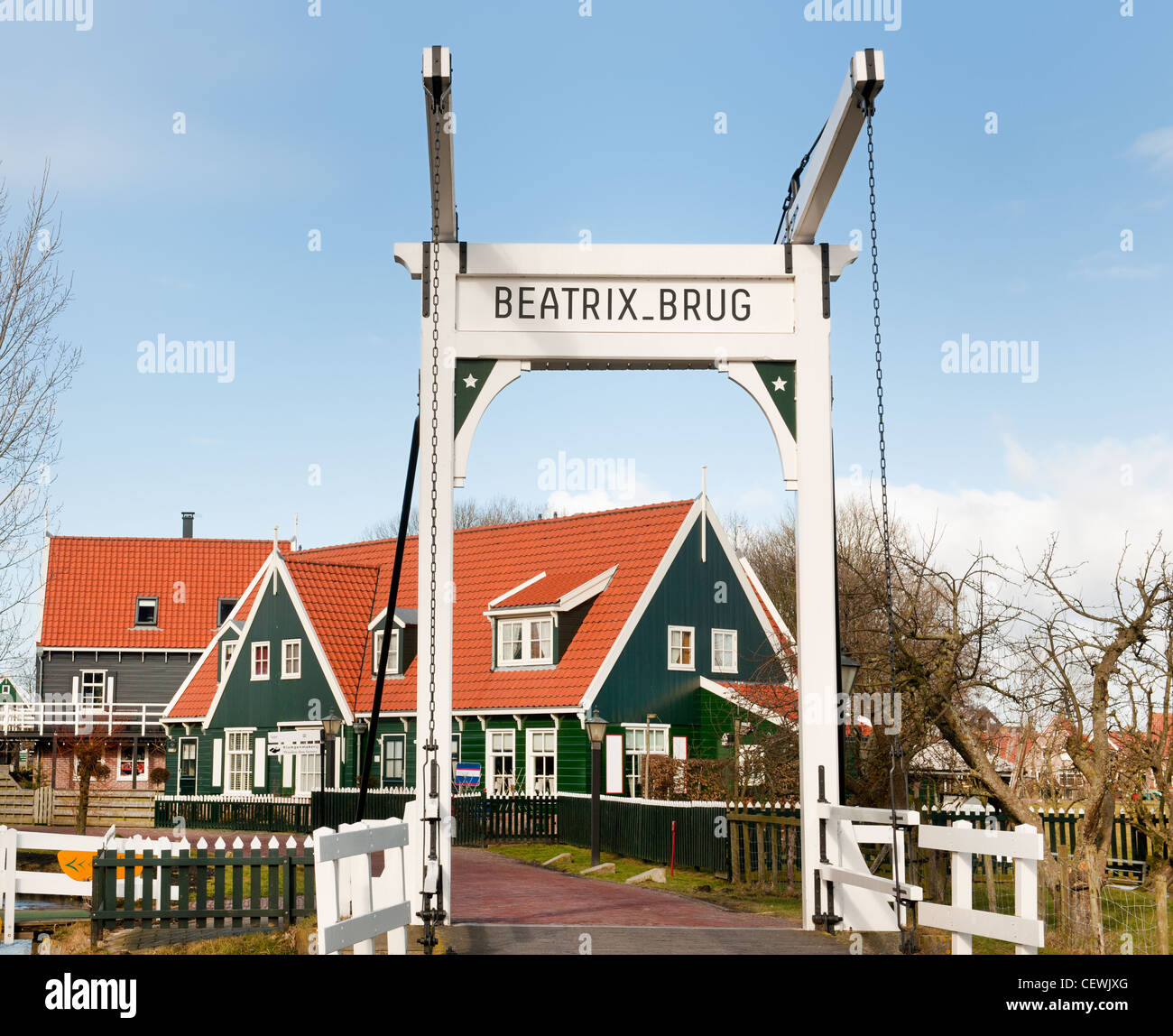 Wooden bridge typical houses hi-res stock photography and images - Alamy