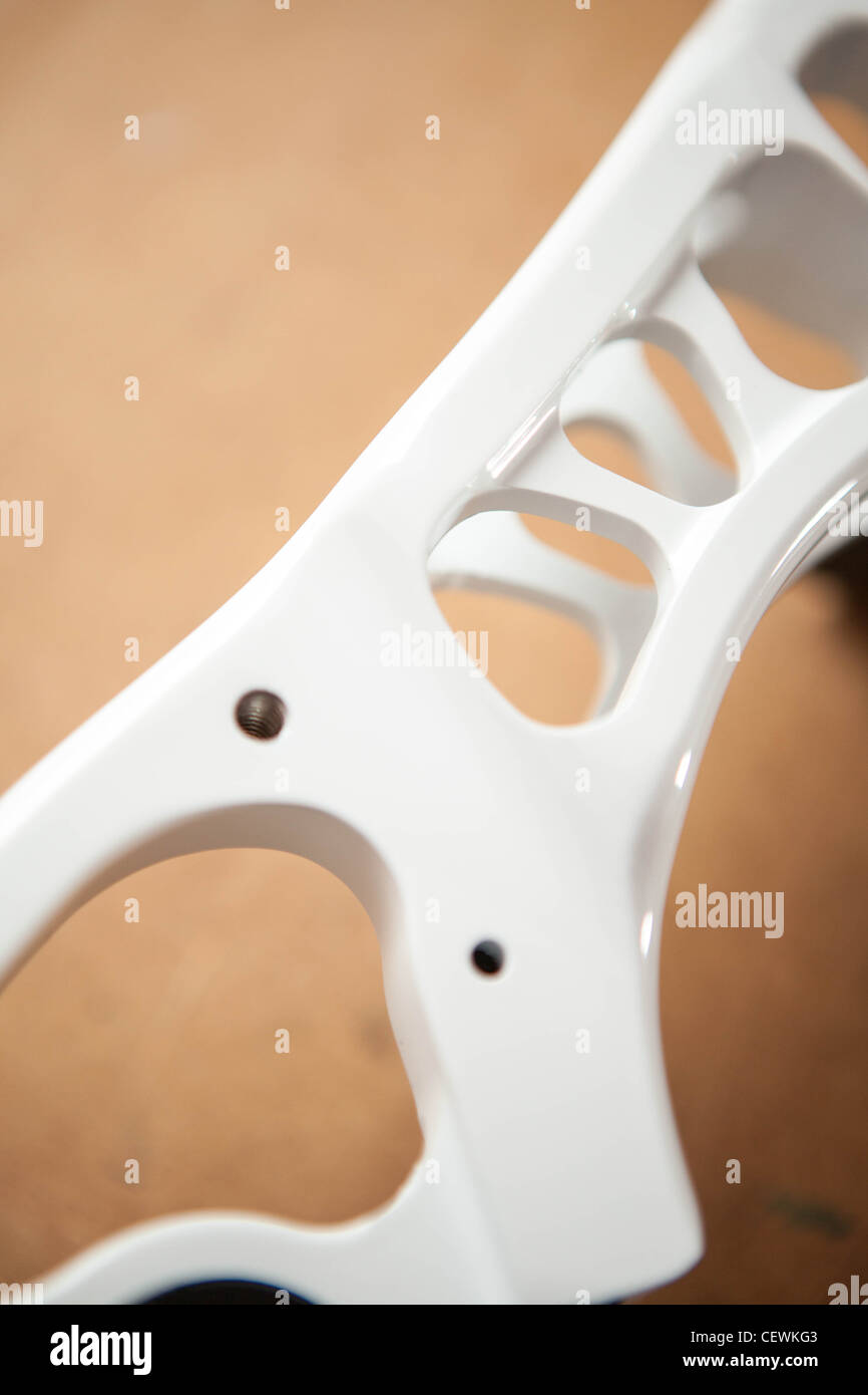 Hoyt Contender Elite compound bow in white Stock Photo - Alamy