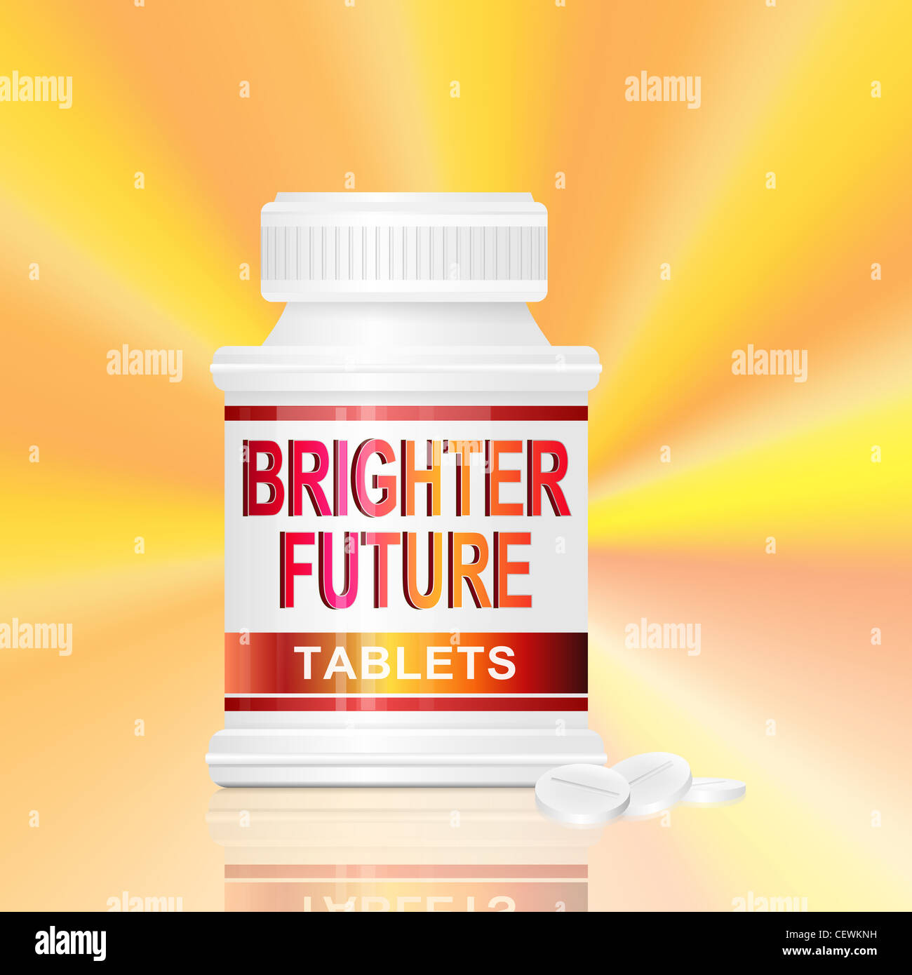 Brighter future tablets Stock Photo - Alamy