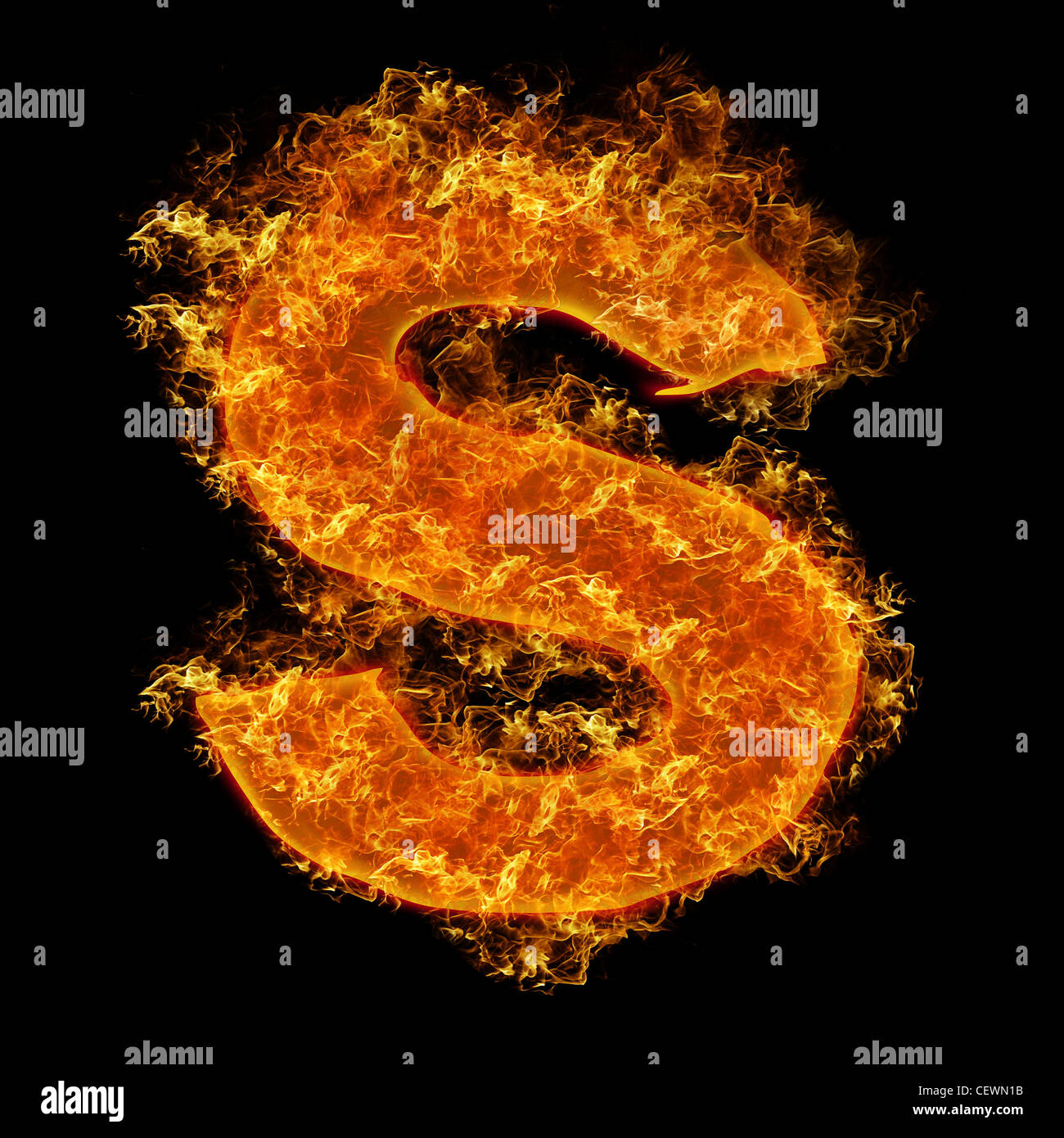 The Letter S On Fire