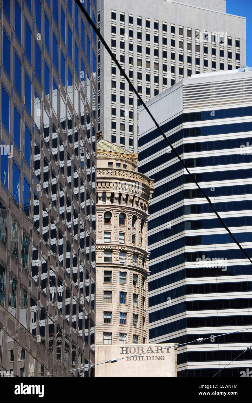 Hobart Building and skyscrapers, San Francisco, California, USA Stock ...