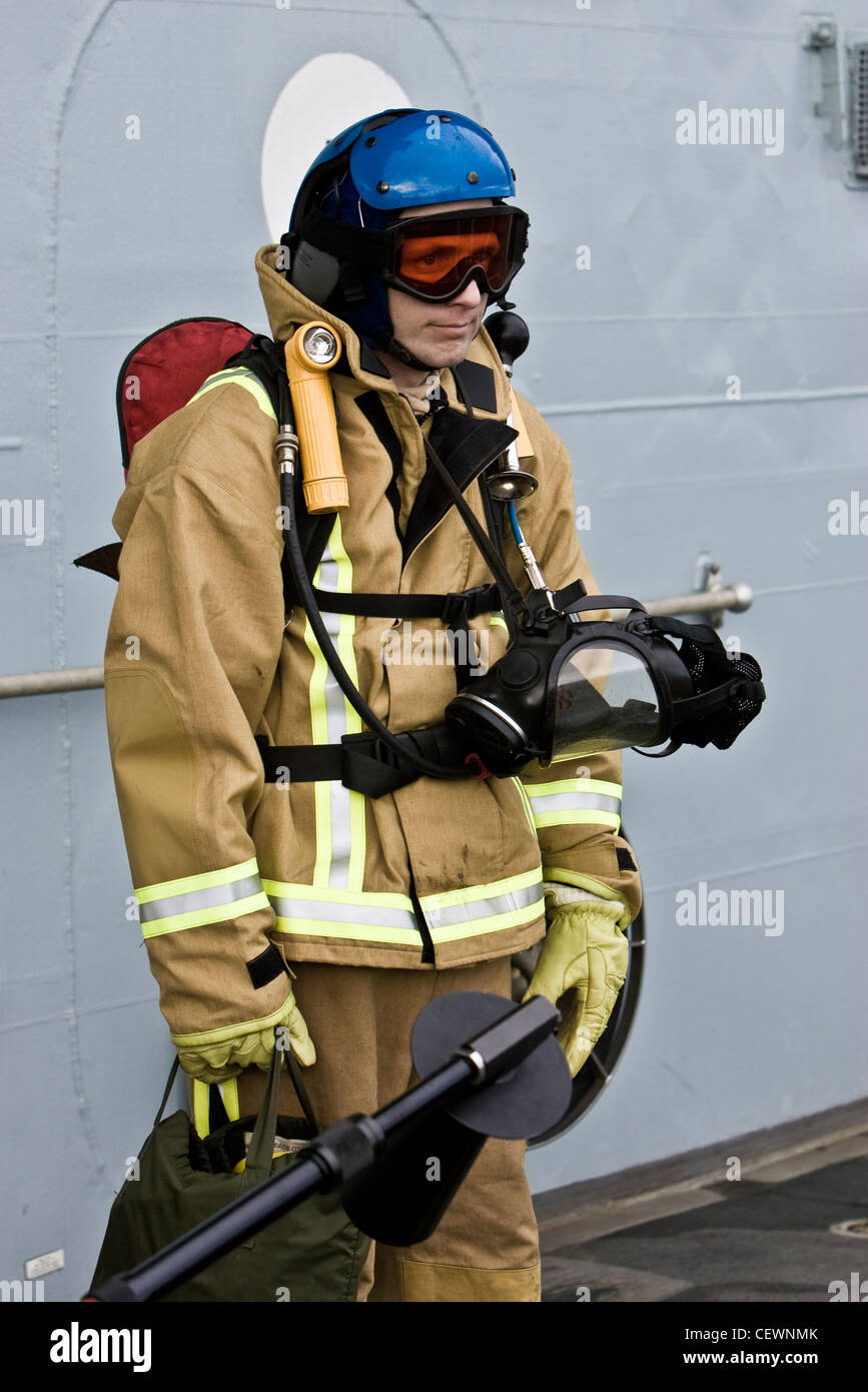 Navy aircraft carrier crewman hi-res stock photography and images - Alamy