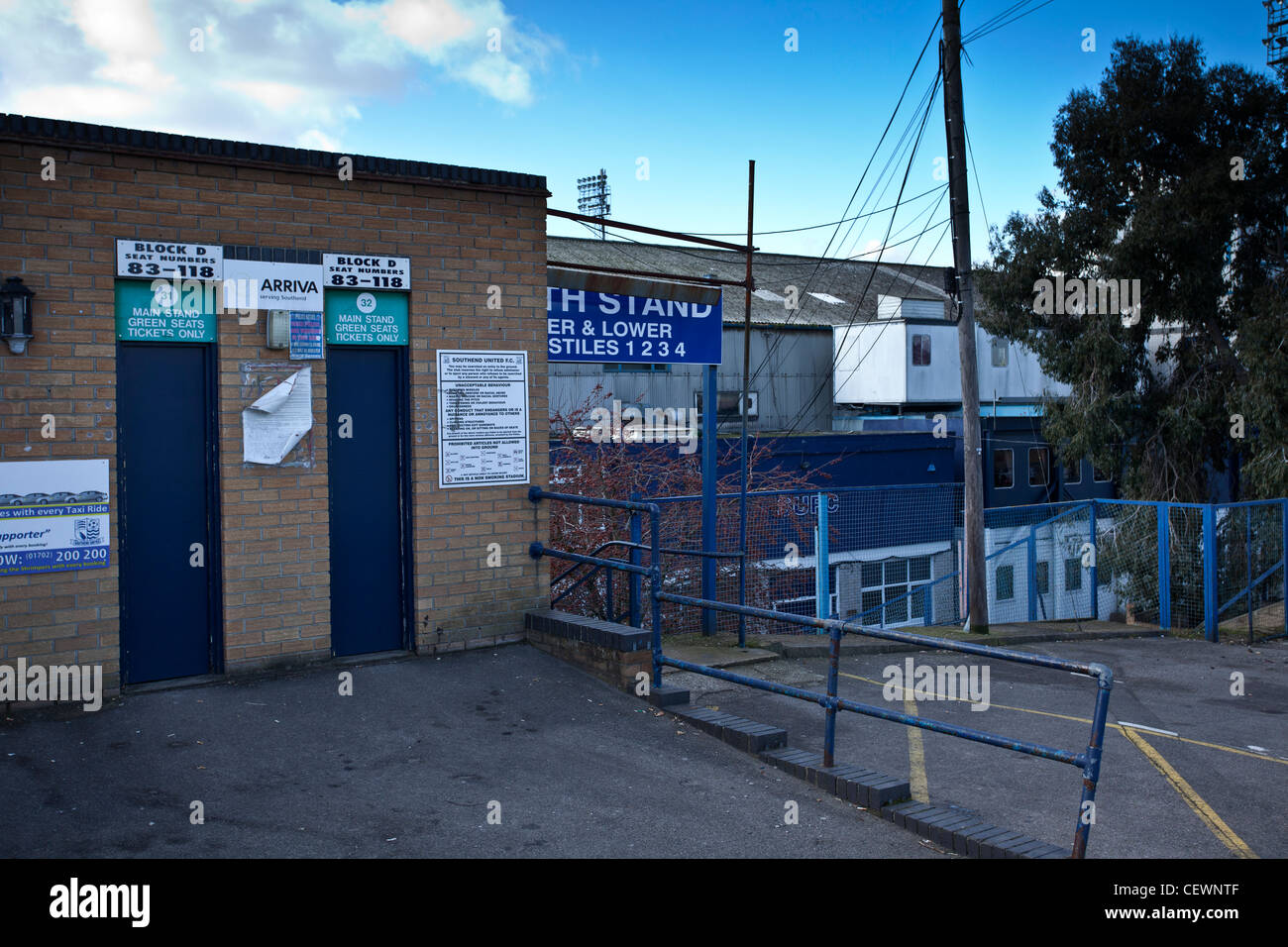 Southend United Football Ground Stock Photo - Alamy