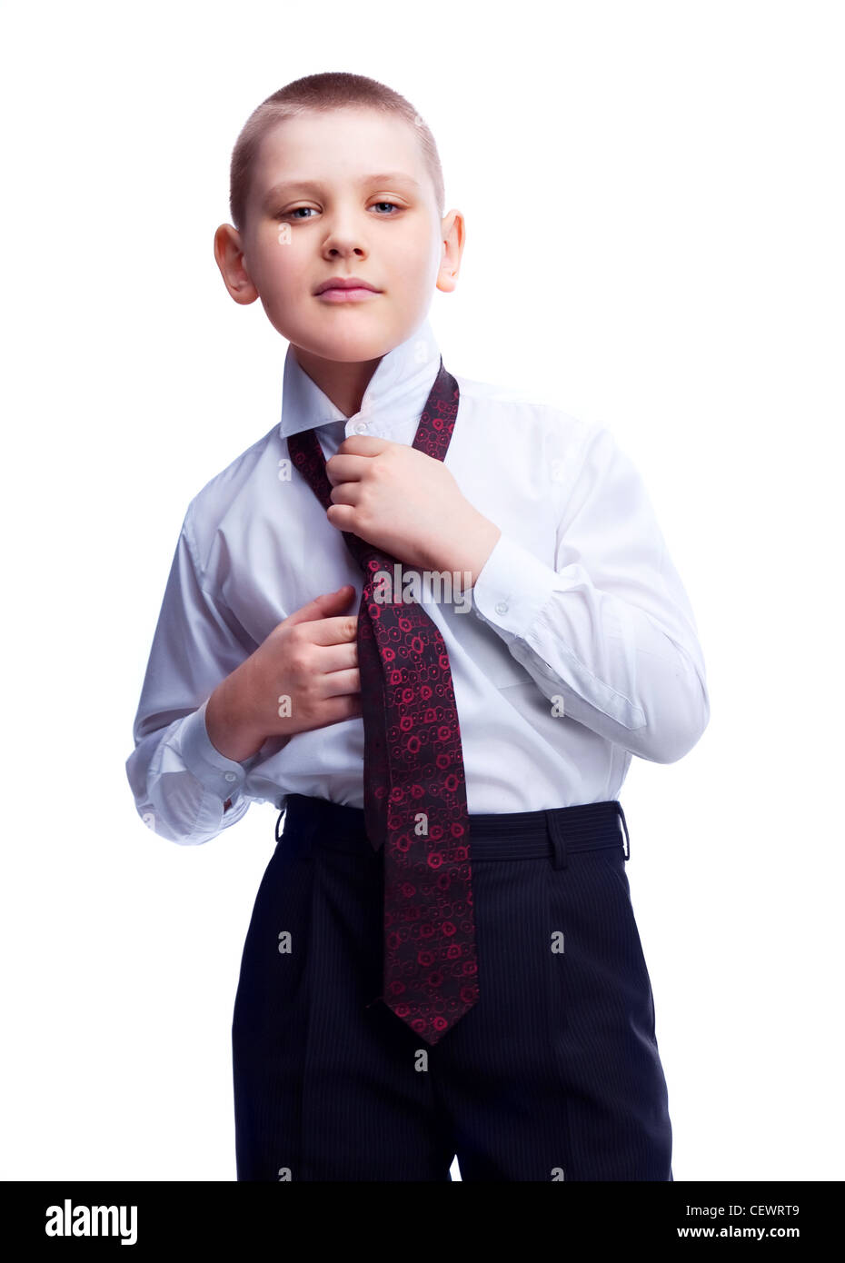 child dressed as a businessman, isolated Stock Photo - Alamy