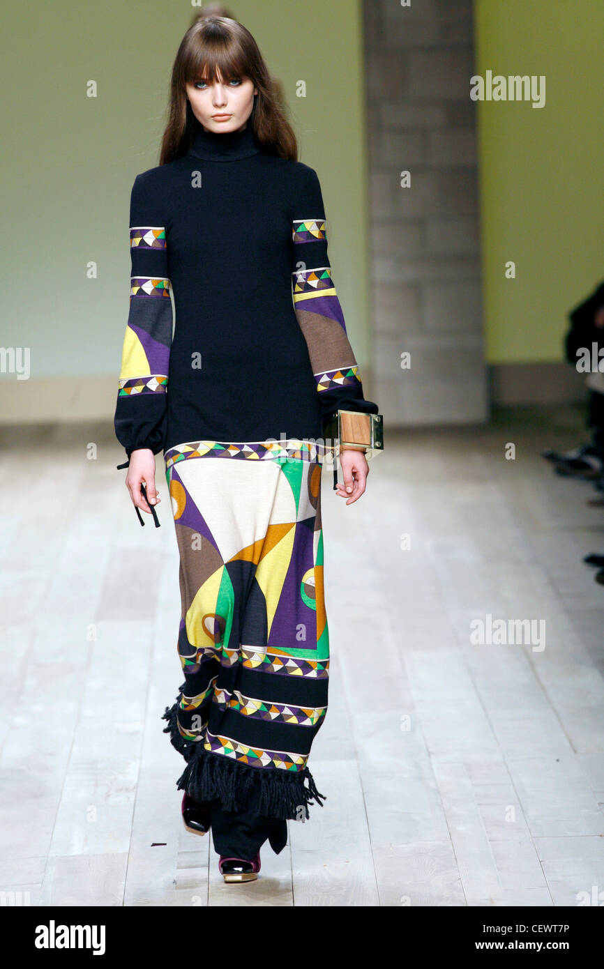 Emilio Pucci Milan Fashion Week Autumn Winter Model Anna Mariya ...