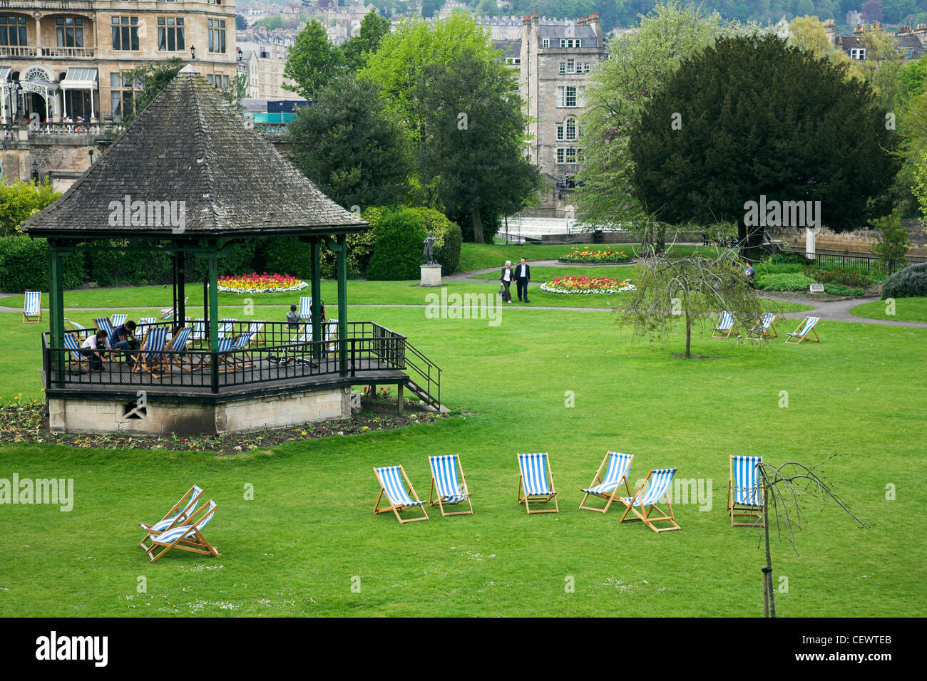 Parade Gardens at the centre of Bath Stock Photo - Alamy