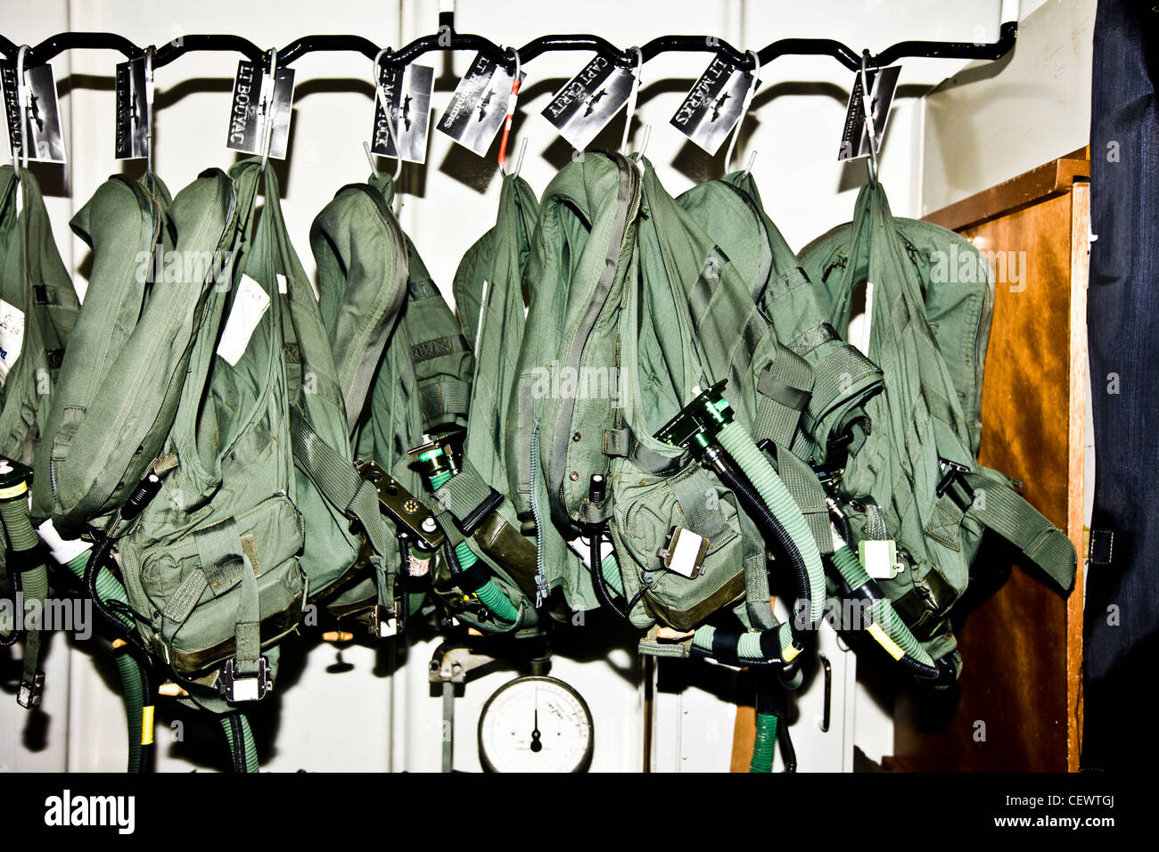 Equipment room on naval aircraft carrier HMS Illustrius Stock Photo - Alamy