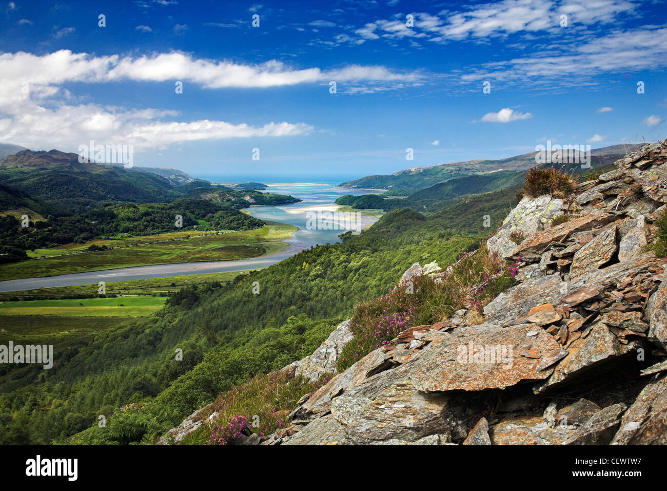 A view toward the Mawddach Estuary. Morfa Mawddach is a beautiful ...