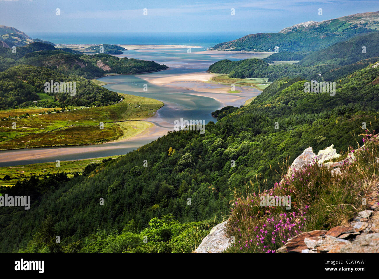 A view toward the Mawddach Estuary. Morfa Mawddach is a beautiful ...