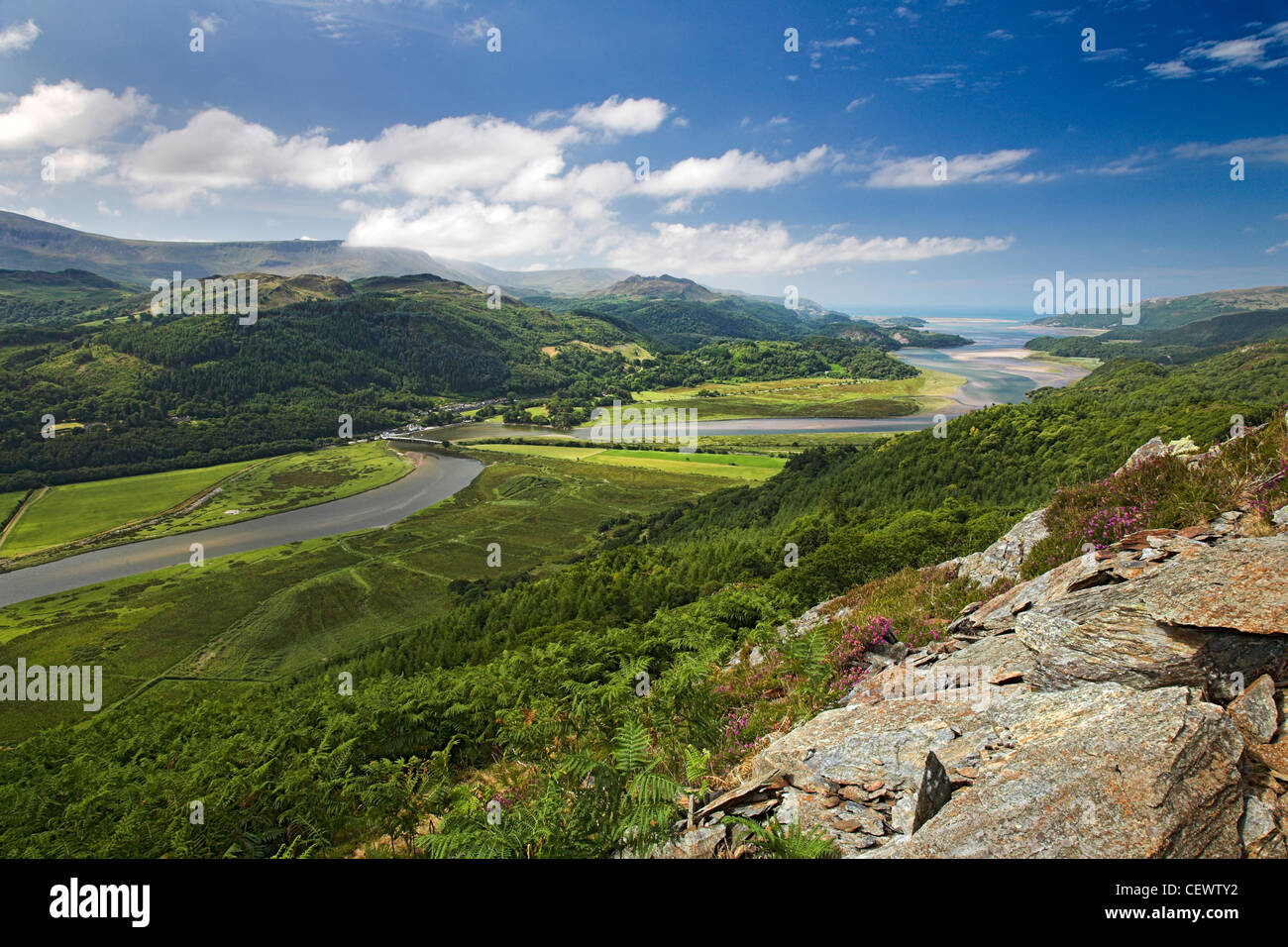 A view toward the Mawddach Estuary. Morfa Mawddach is a beautiful ...