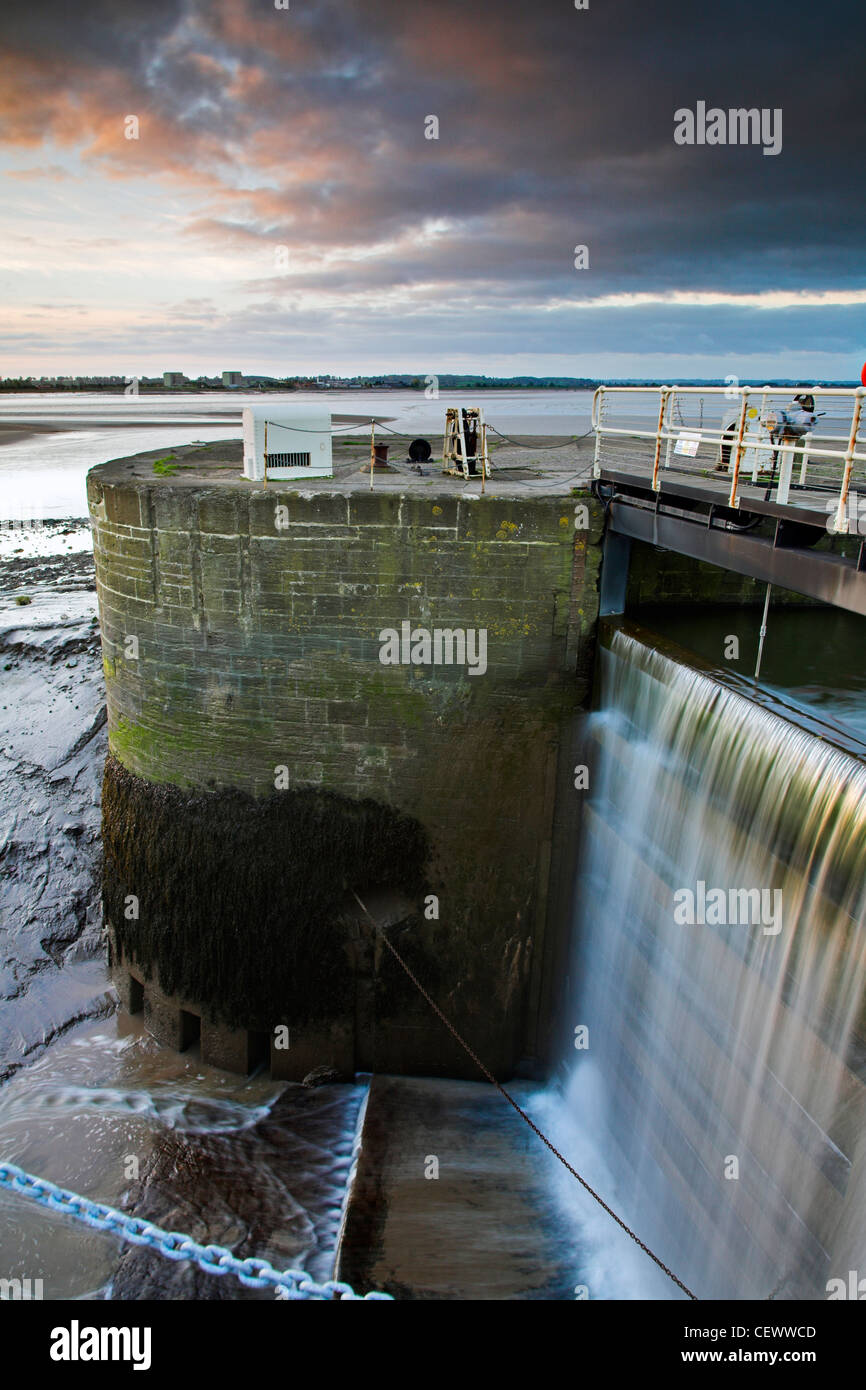 Loch gate at the entrance to Lydney Dock. The first phase of an ...