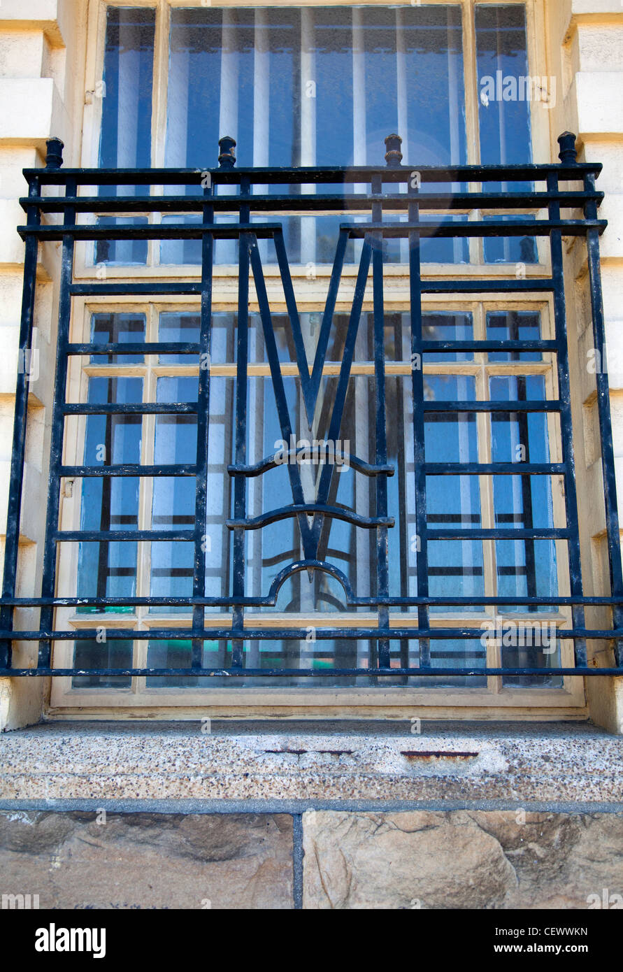 Deco Security Bars Stock Photo - Alamy