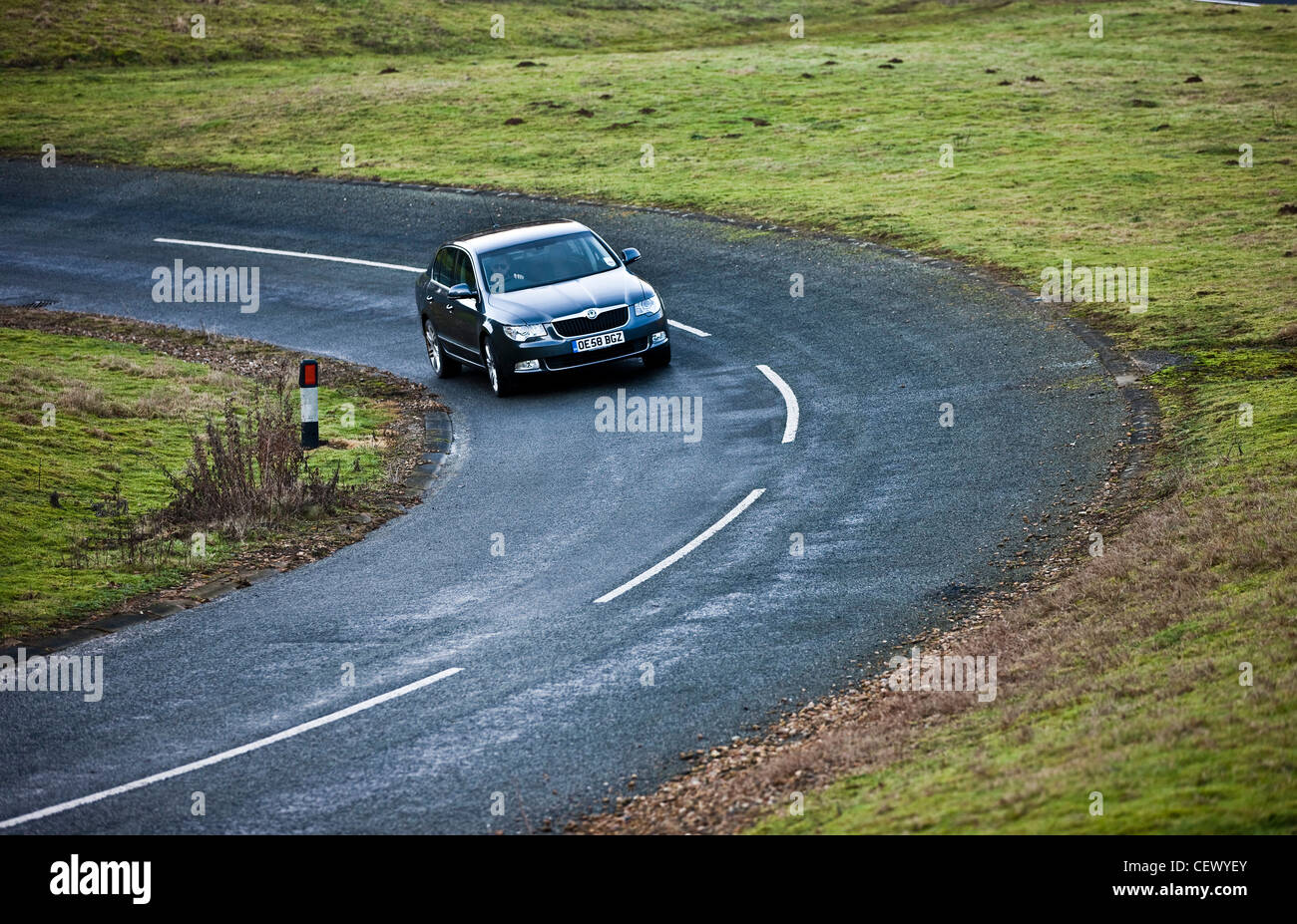 Country road corner hi-res stock photography and images - Alamy