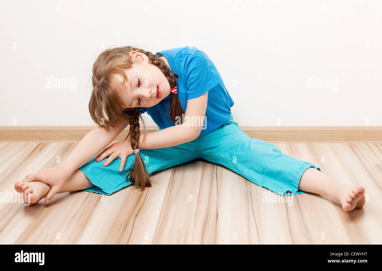 happy child working out at home Stock Photo - Alamy