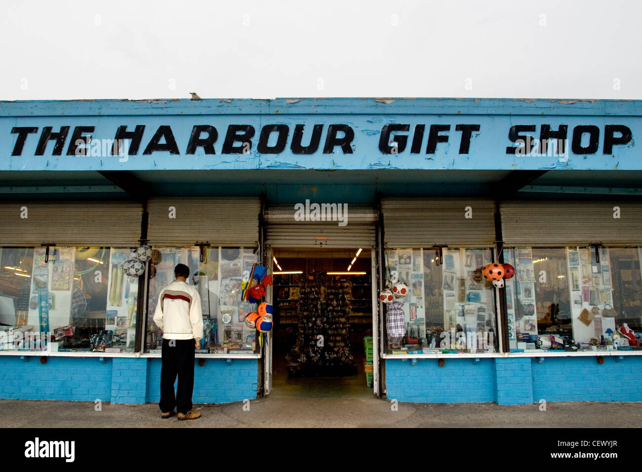 Exterior of The Harbour Gift Shop in Rhyl. Once an elegant Victorian ...