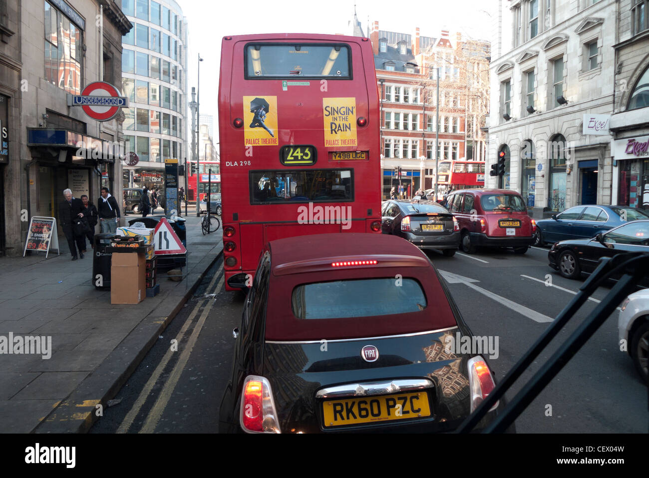 Bus back view hi-res stock photography and images - Alamy