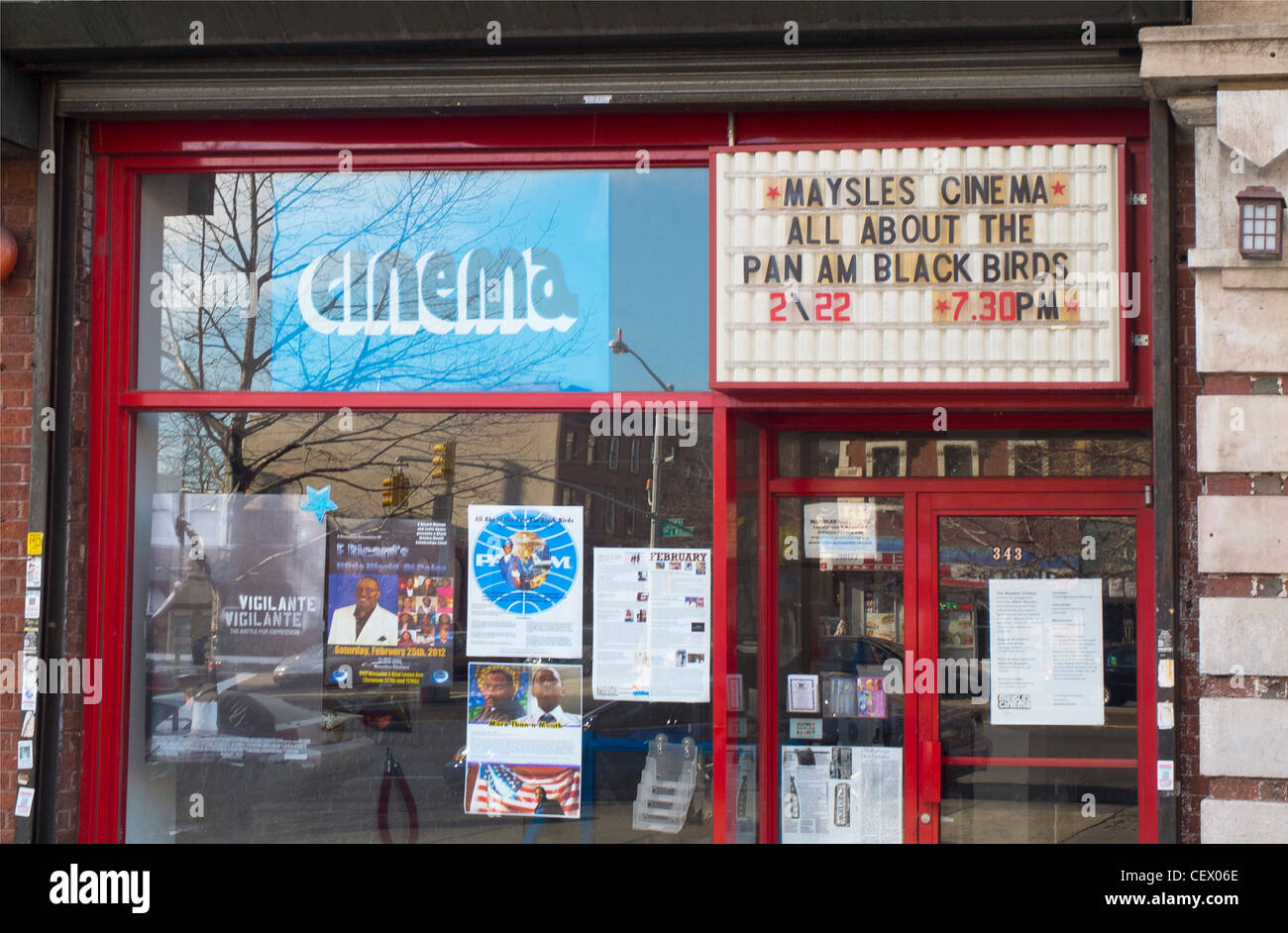 Maysles cinema sign Stock Photo - Alamy