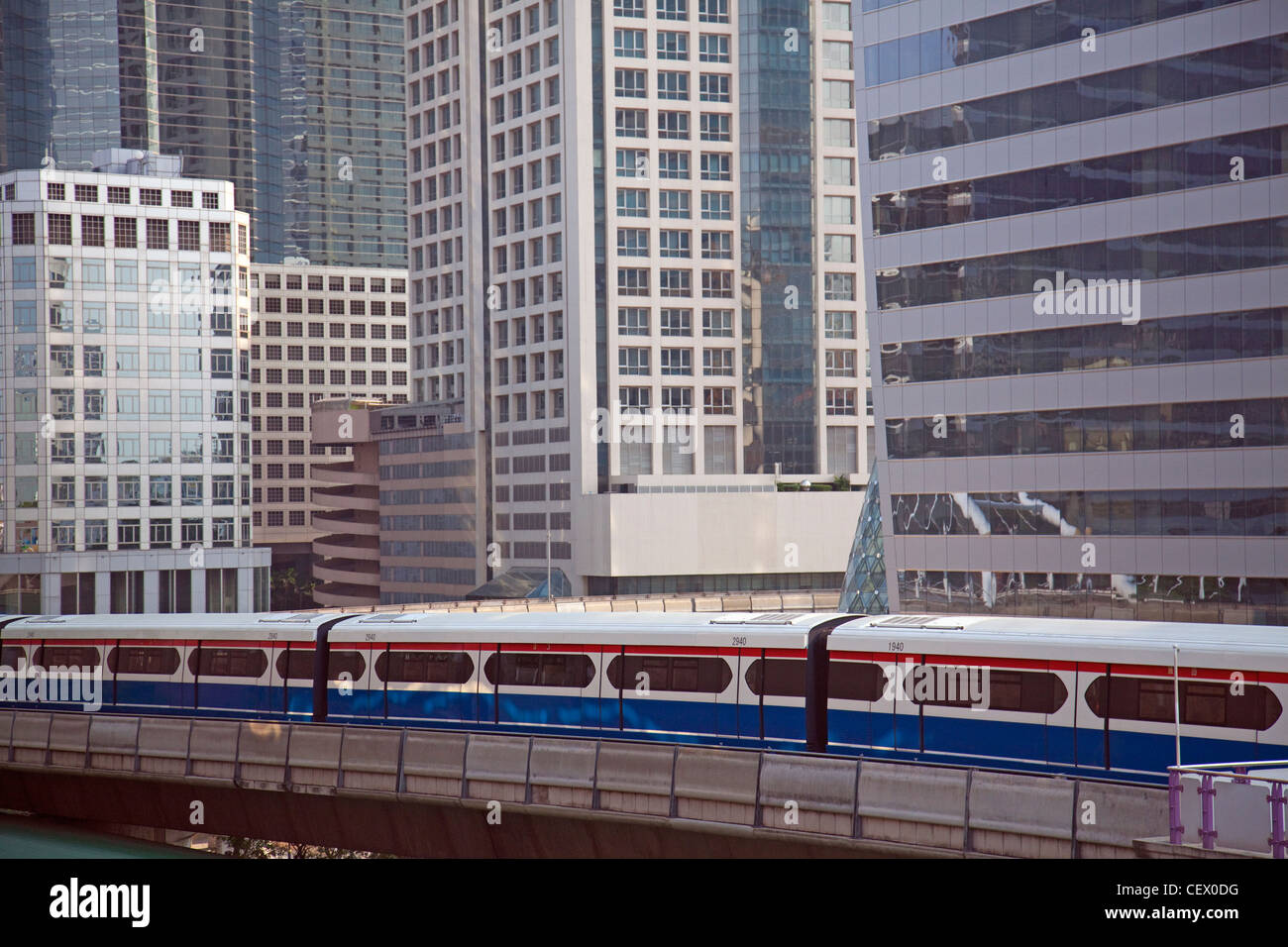 BTS subway train system in Bangkok, Thailand Stock Photo - Alamy