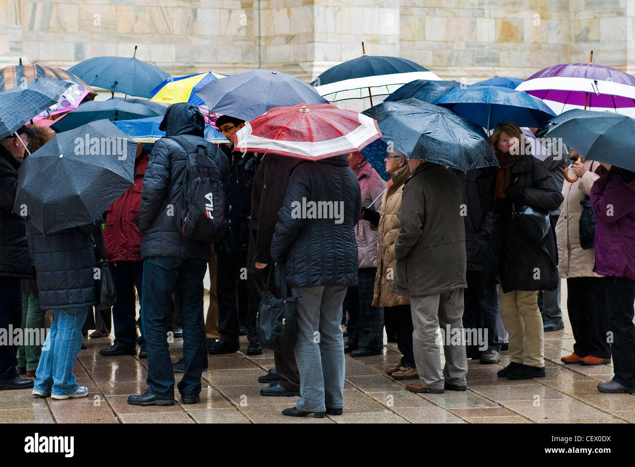 Rainy day, Milan, Italy Stock Photo - Alamy