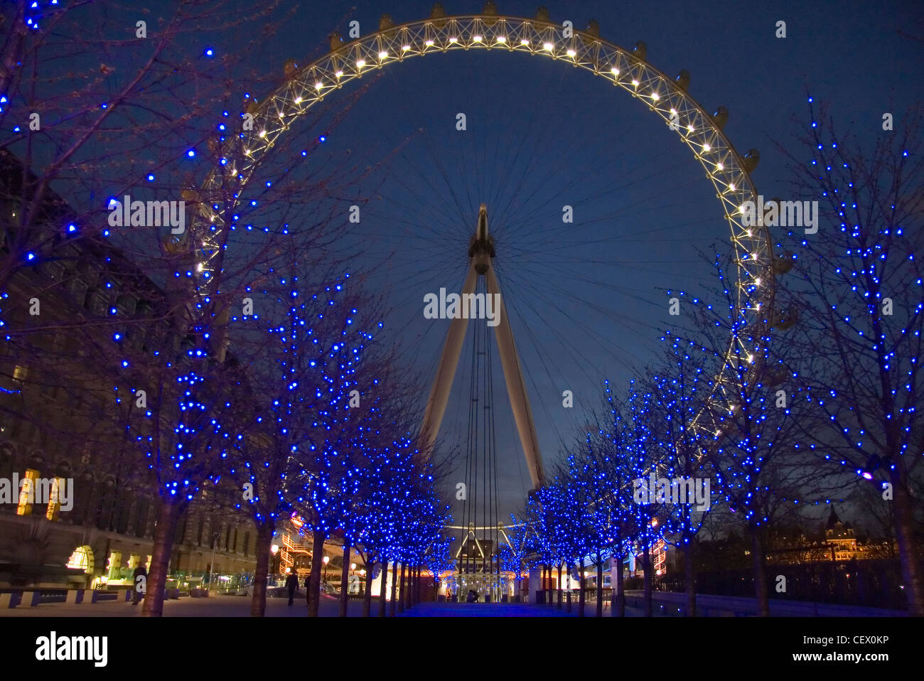 The London Eye at night Stock Photo - Alamy