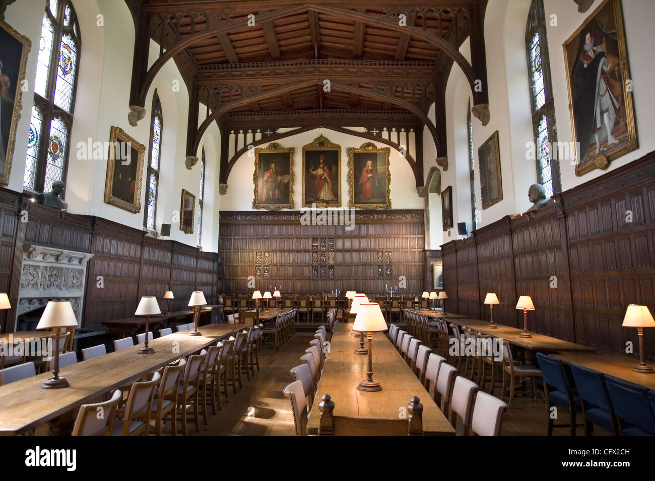 Great Hall of Magdalen College, Oxford Stock Photo - Alamy