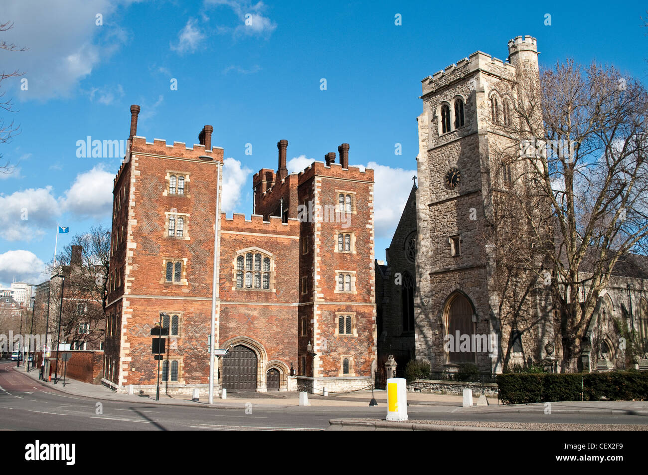 Lambeth Palace and Lollards' Tower, London, UK Stock Photo - Alamy