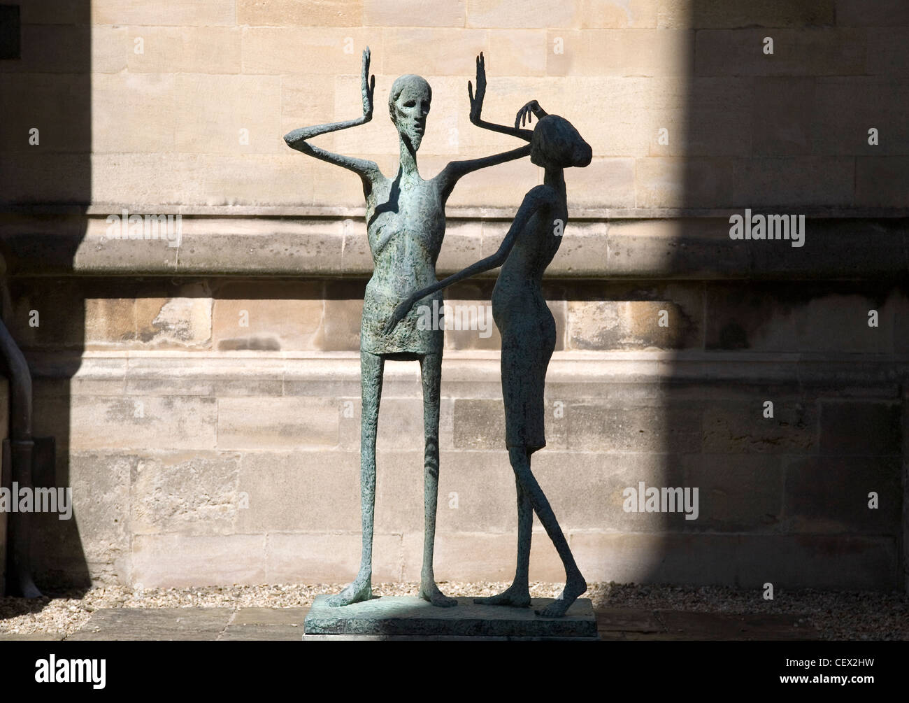 Modern Sculpture in grounds of Magdalen College, Oxford Stock Photo - Alamy