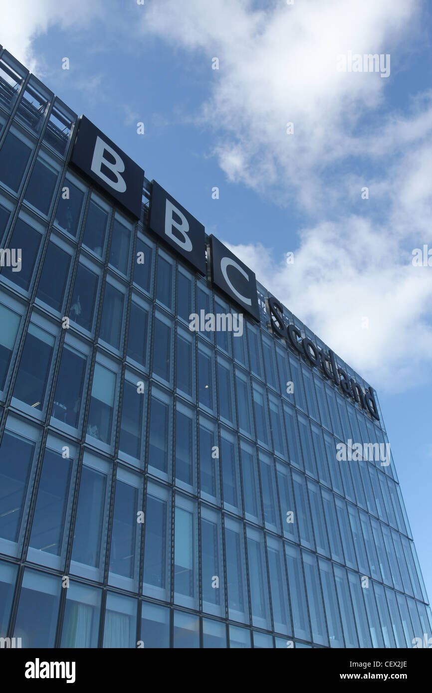 Exterior of BBC Scotland building in Glasgow Scotland October 2011 ...