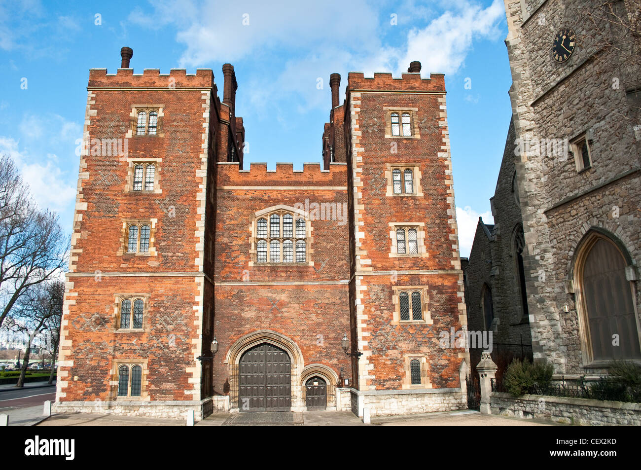 Lambeth Palace and Lollards' Tower, London, UK Stock Photo - Alamy