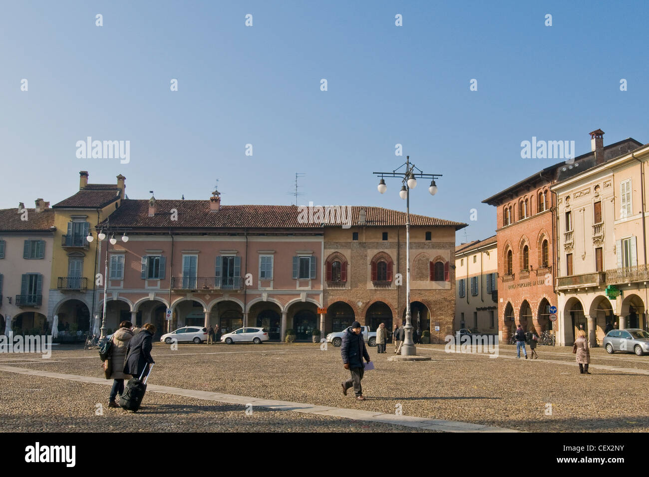 Vittoria square, Lodi, Lombardy, Italy Stock Photo - Alamy