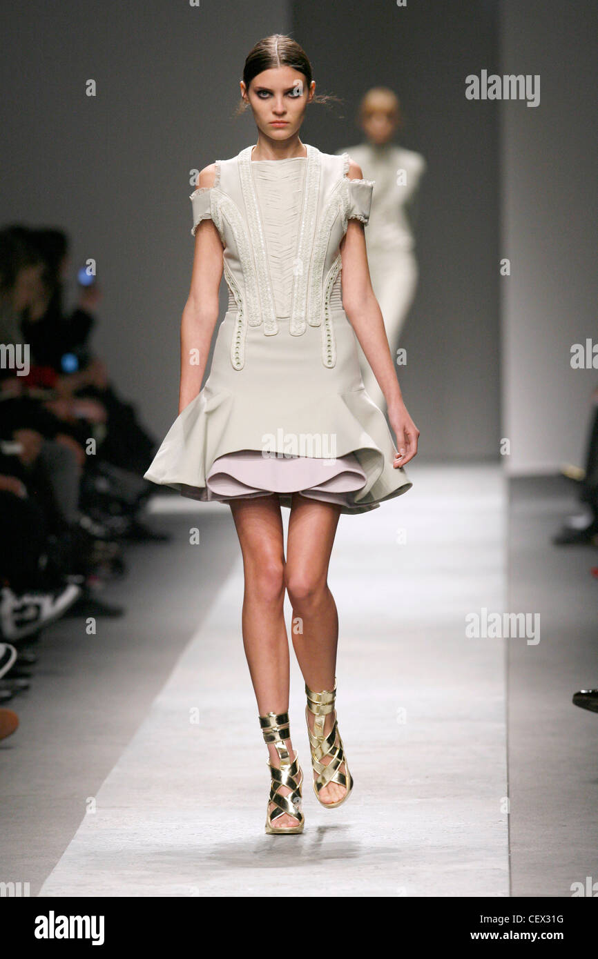 Givenchy Paris Ready to Wear Autumn Winter Model wearing a beige A ...