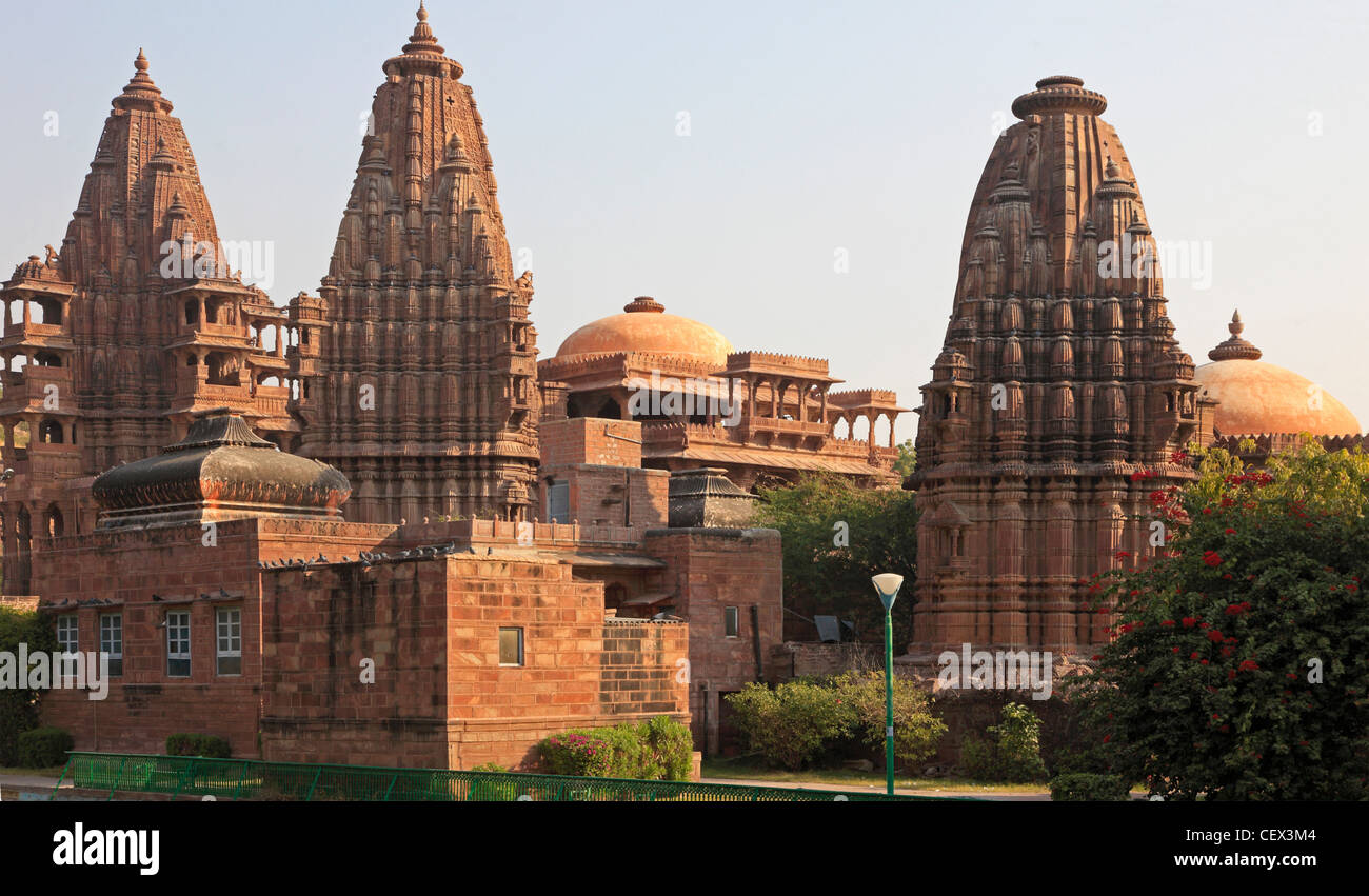 India, Rajasthan, Jodhpur, Mandore Gardens, cenotaphs of Jodhpur's ...