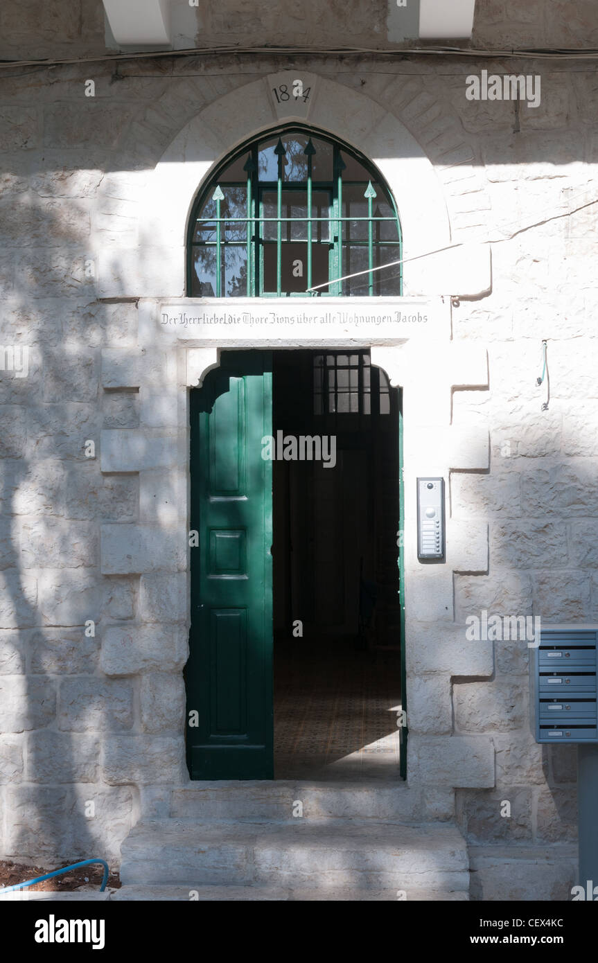 The German Colony in Jerusalem Stock Photo - Alamy