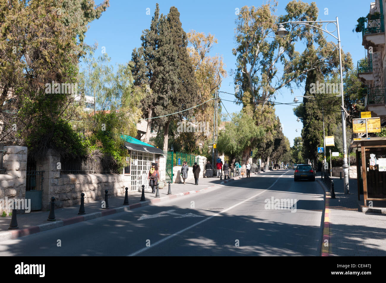 The German Colony in Jerusalem Stock Photo - Alamy