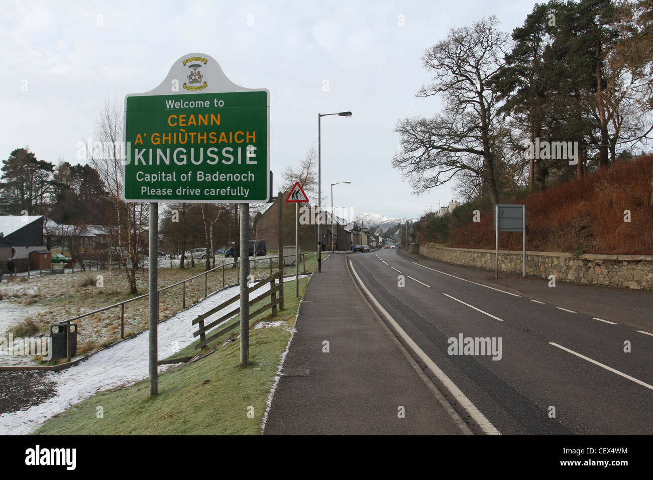 Welcome sign welcome highlands sign hi-res stock photography and images ...